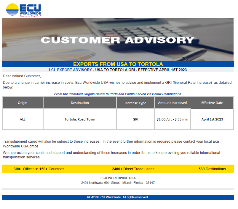 LCL Shipment | Less Than Container Load Company in USA | ECU Worldwide